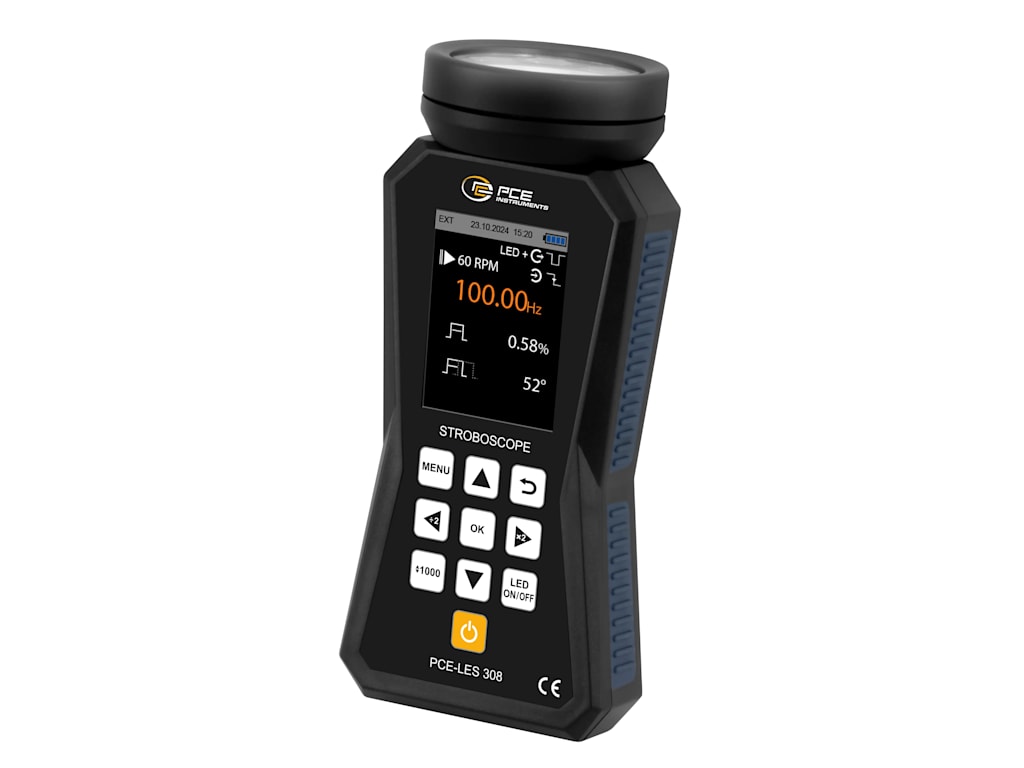 PCE PCE-LES 308 - Stroboscope (8 high-power LEDs / 9150 lux @ 30cm ...