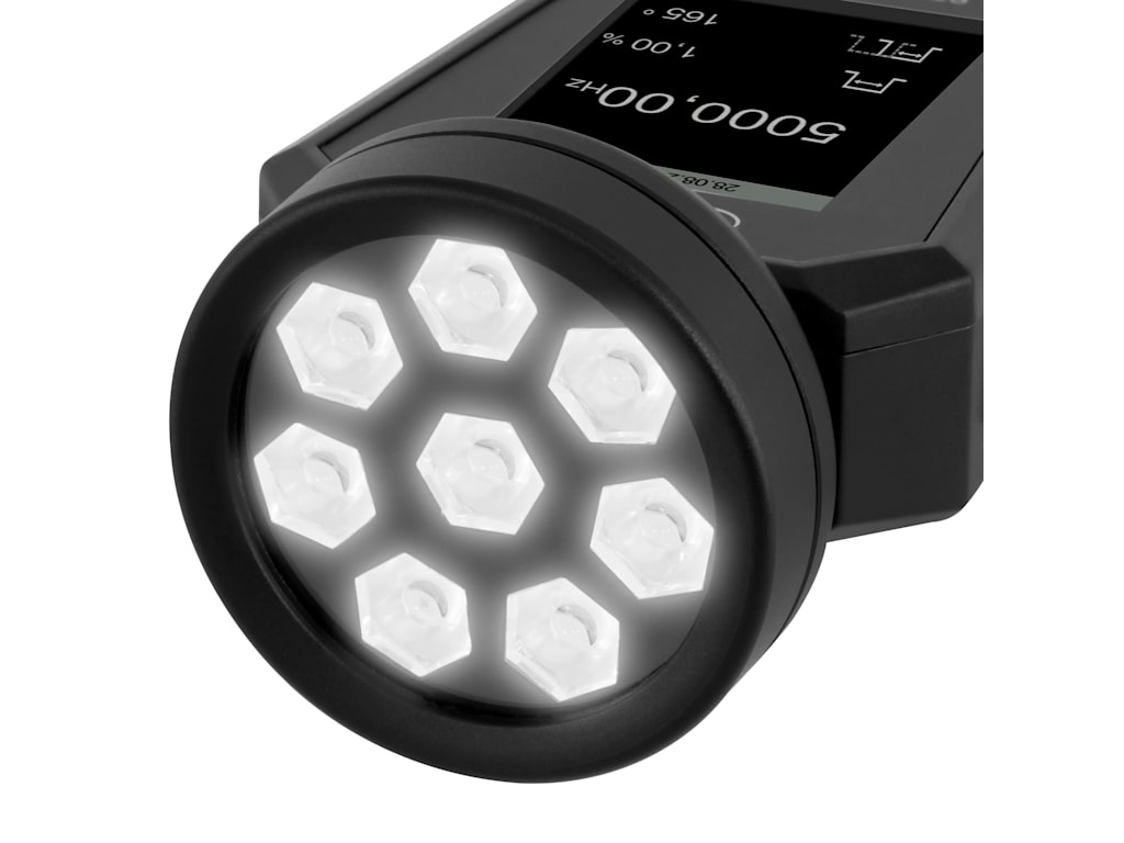 PCE PCE-LES 308 - Stroboscope (8 high-power LEDs / 9150 lux @ 30cm ...