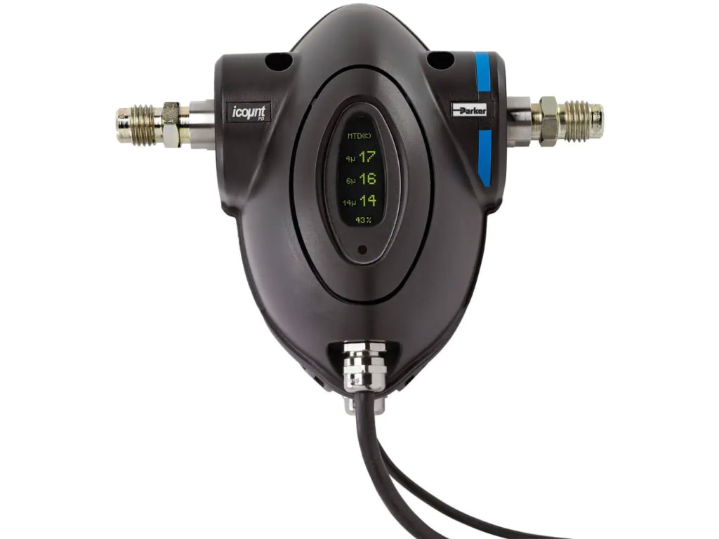 Parker IPD22222130 - iCountPD Inline Particle Monitor - M12, 8-pin Plug ...