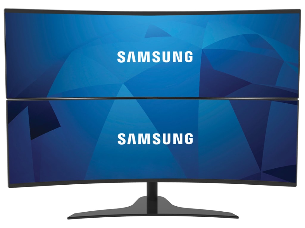 Peerless FS-MIS38426 1x2 Freestanding Desktop Stand for 43 Peerless FS-MIS38426 1x2 Freestanding Desktop Stand for 43
