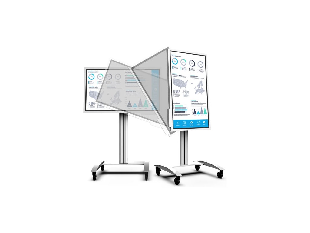 Peerless SR560-FLIP Mobile Cart with Rotational Interface for the ...