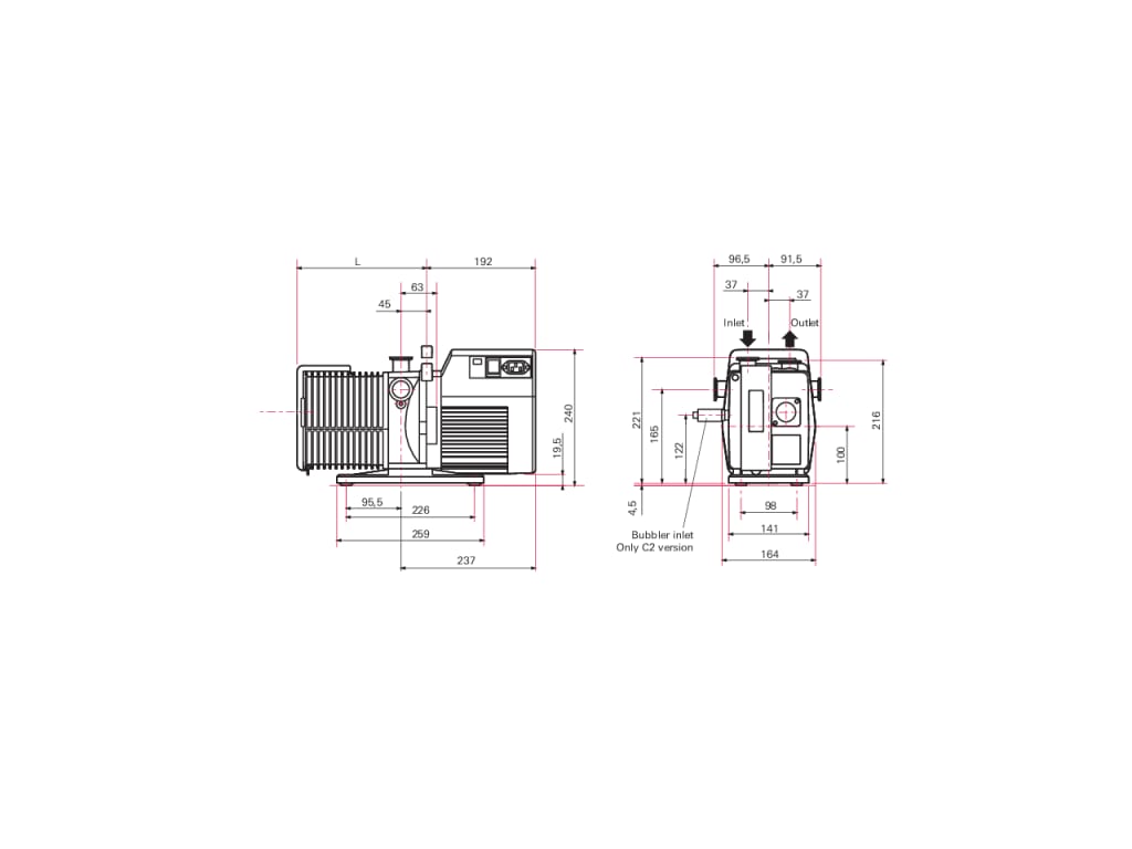 Pfeiffer Pascal 2015 - Two-Stage Rotary Vane Pump of 15 m3/h, SD (90 ...