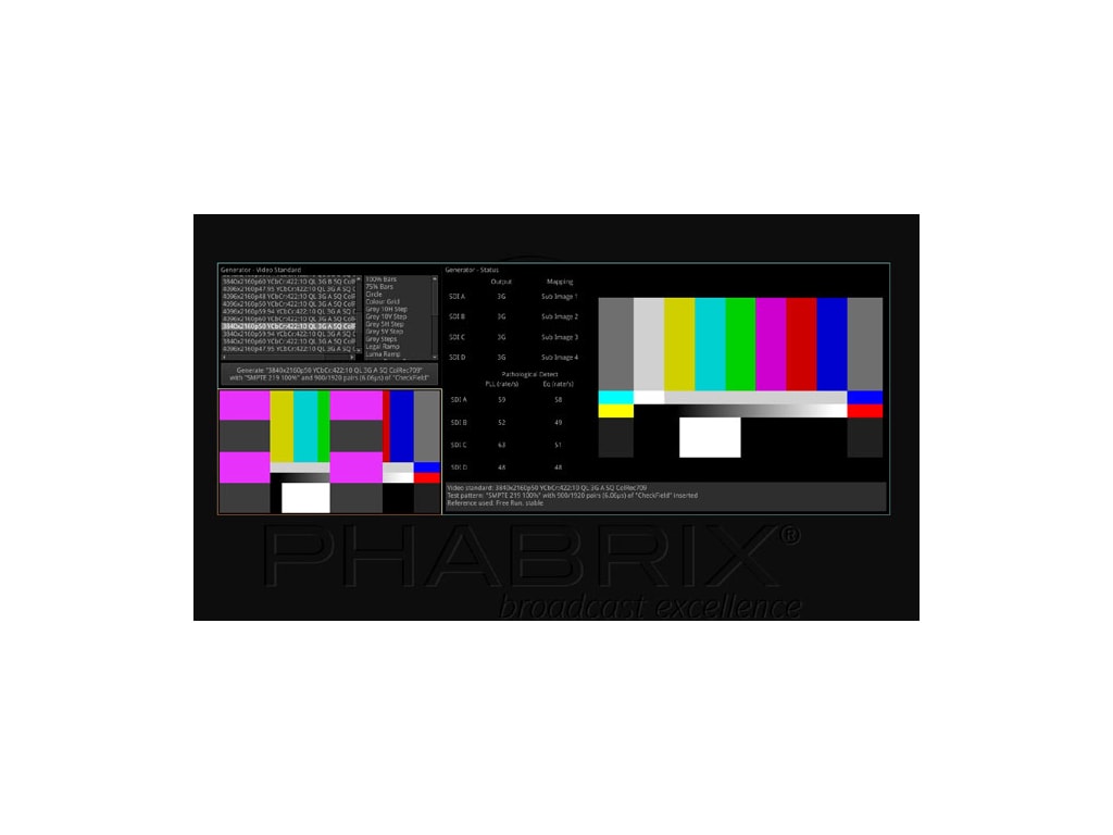 Phabrix PHQXO-12G-STRESS Advanced 12G-SDI Stress Testing Toolset ...