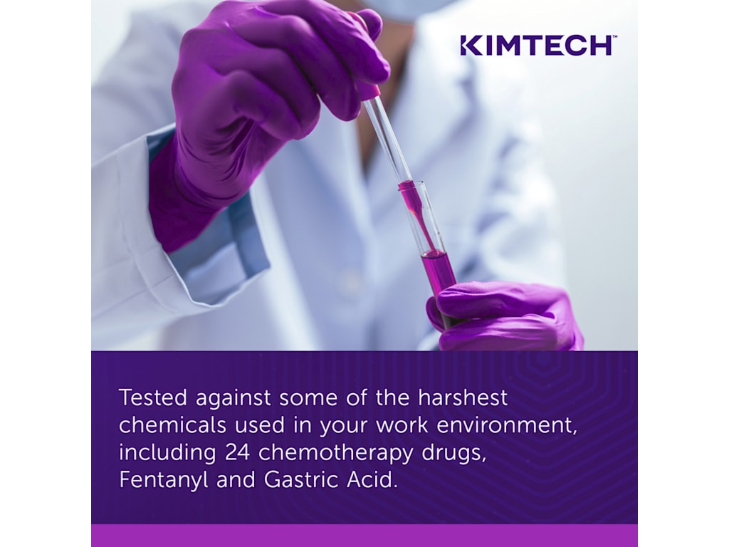 Kimtech 62771 - Nitrile Exam Gloves, 5.9 Mil, Ambidextrous, 9.5", Small ...