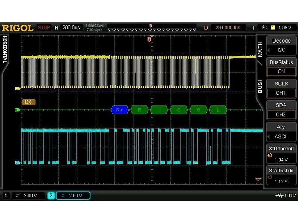 Rigol SD-I2C/SPI-DS4 I2C SPI BUS Serial Decode Option for the DS4000 Oscilloscope | TEquipment