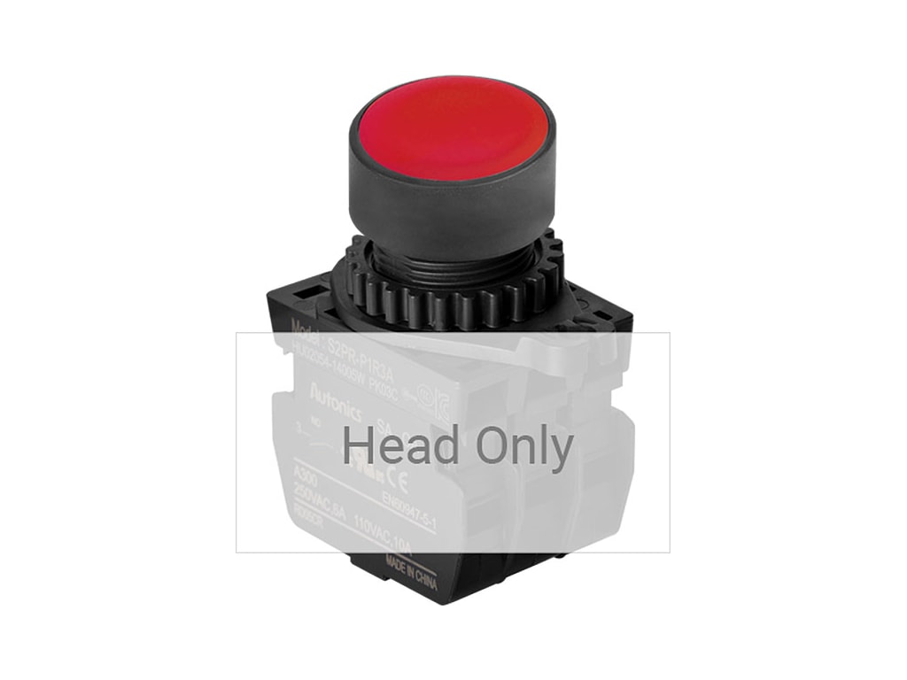 Autonics S2PR-P1R Non-Illuminated Push Button (Non-Flush) Head ...