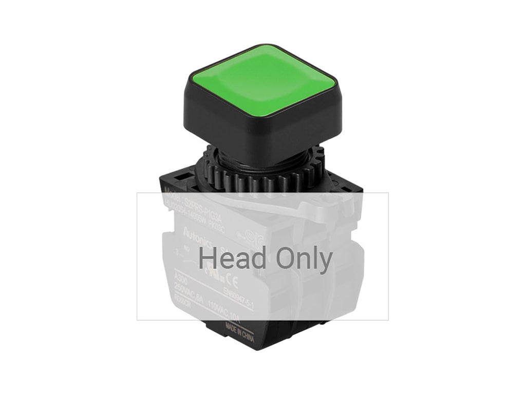 green square push button