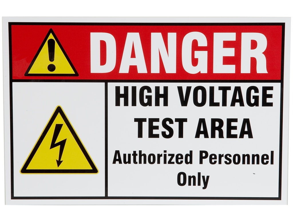 SCI 99-10690-01 - High Voltage Warning Sign | TEquipment