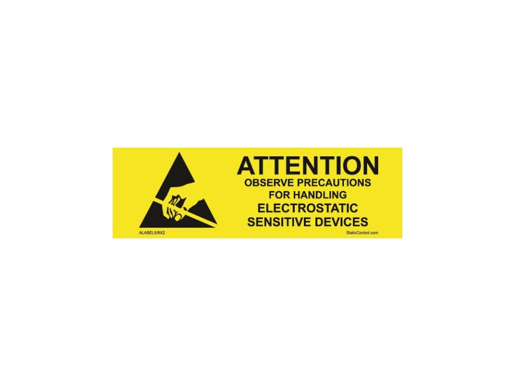 SCS ALABEL5/8x2 - Attention Label, RS-471, 1000/Roll | TEquipment