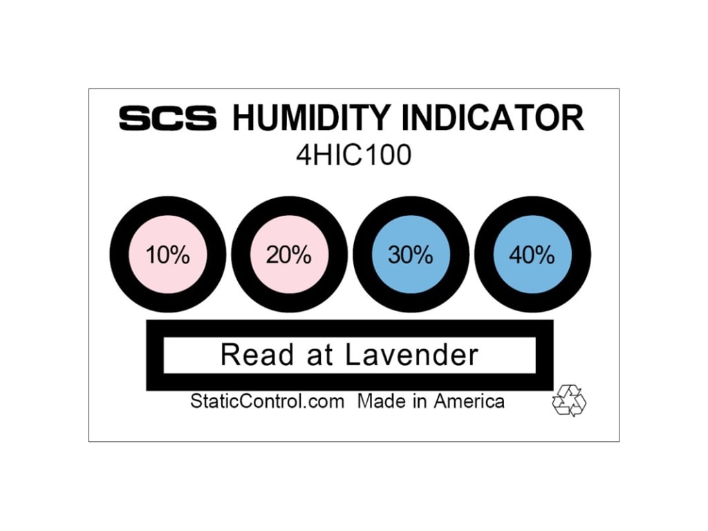 SCS 4HIC100 - Humidity Card, 4 Spot, 100 Cards Per Can | TEquipment