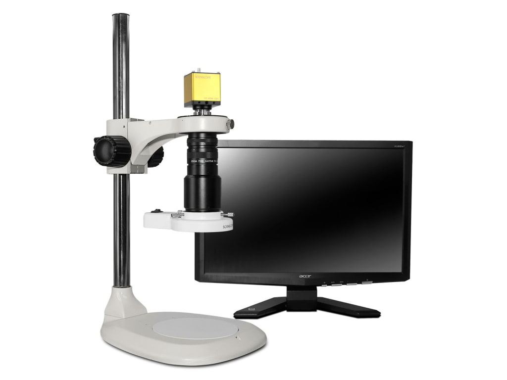 Scienscope MAC-PK1-FR-HD MAC Macro Zoom Inspection System with Post ...