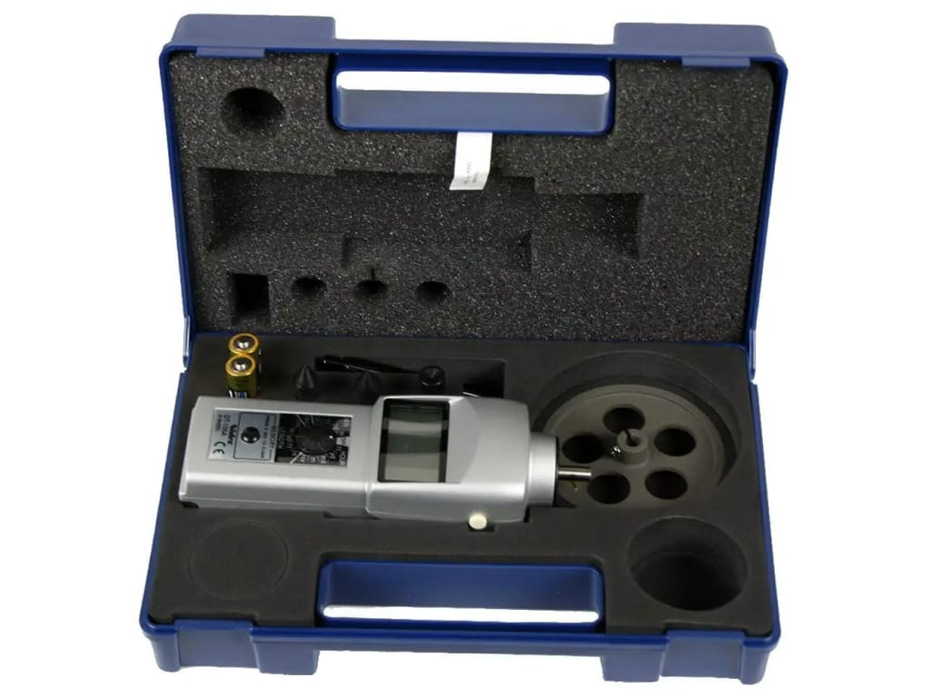 Shimpo DT-105A-S12 - LCD Contact Tachometer with Included 12” Contact ...