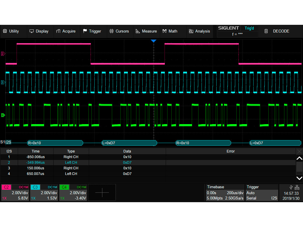 Siglent SDS-5000X-I2S - I2S Audio Decoding Activation License for ...