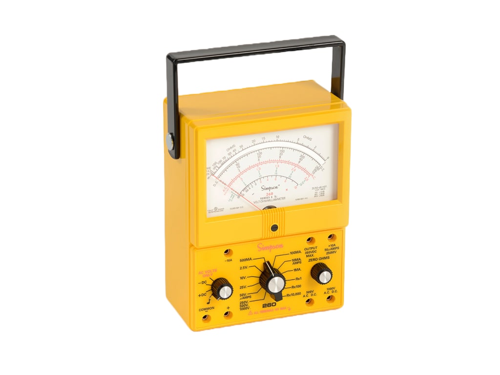 Simpson 260-8XPI LED - Analog Yellow Industrial Volt Ohm with LED ...