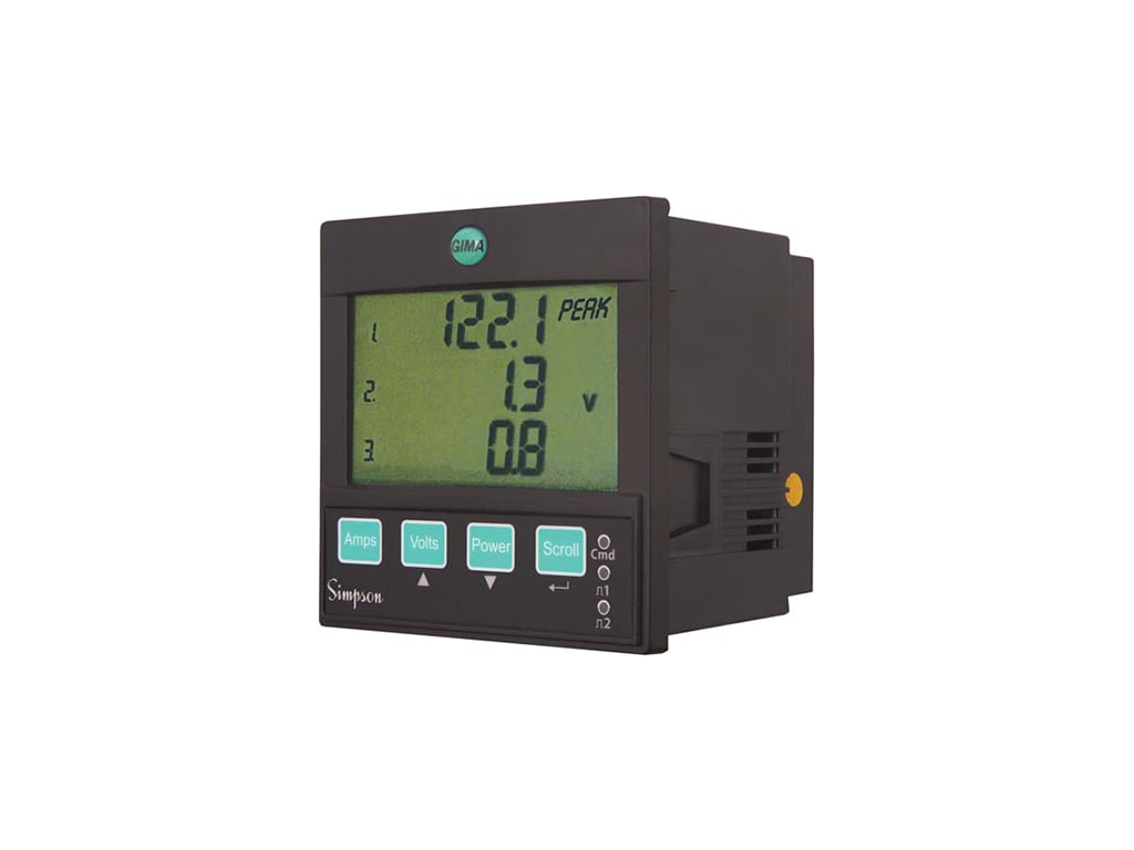 Simpson G1002310 Panel Meter Simpson G100-230VAC, 277/480 VOLT, 5 AMP ...