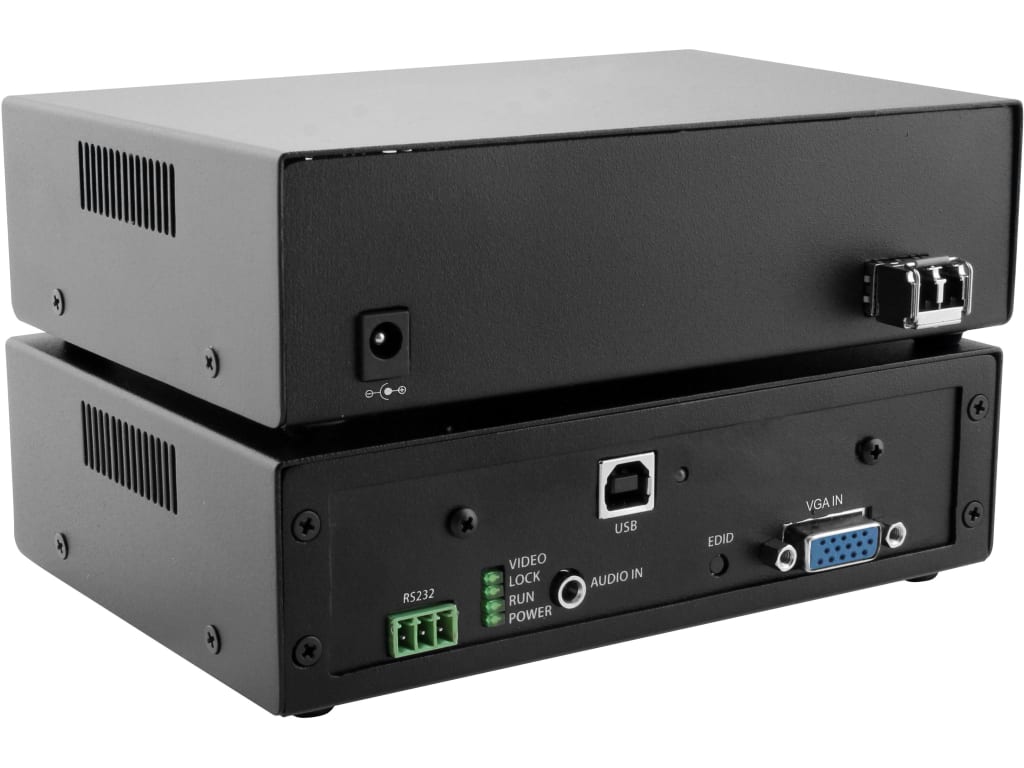 Smart-AVI FVX-3000-PRO - Single-Mode VGA, Stereo Audio, RS-232, and USB Keyboard-Mouse Fiber ...