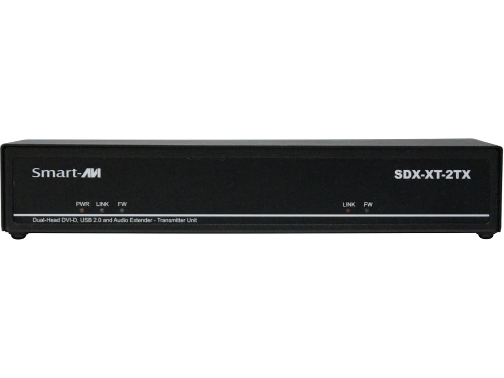 Smart-AVI SDX-XT-2P - Dual Head DVI-D, USB 2.0, Audio, CAT5/5e/6 Extender | Touchboards