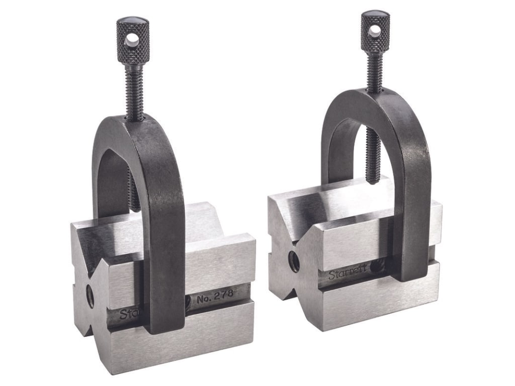 Starrett 278 - V-Blocks and Clamps (2 of each) | TEquipment
