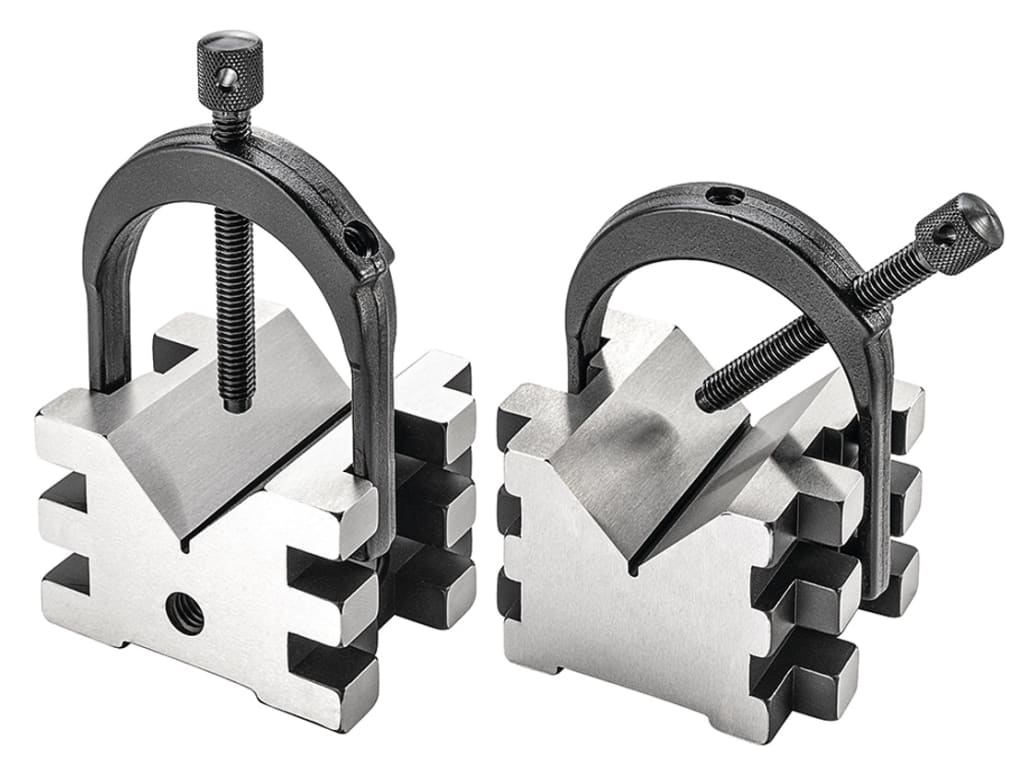 Starrett 568C - V-Block and Clamp Complete Set (2 of each) | TEquipment