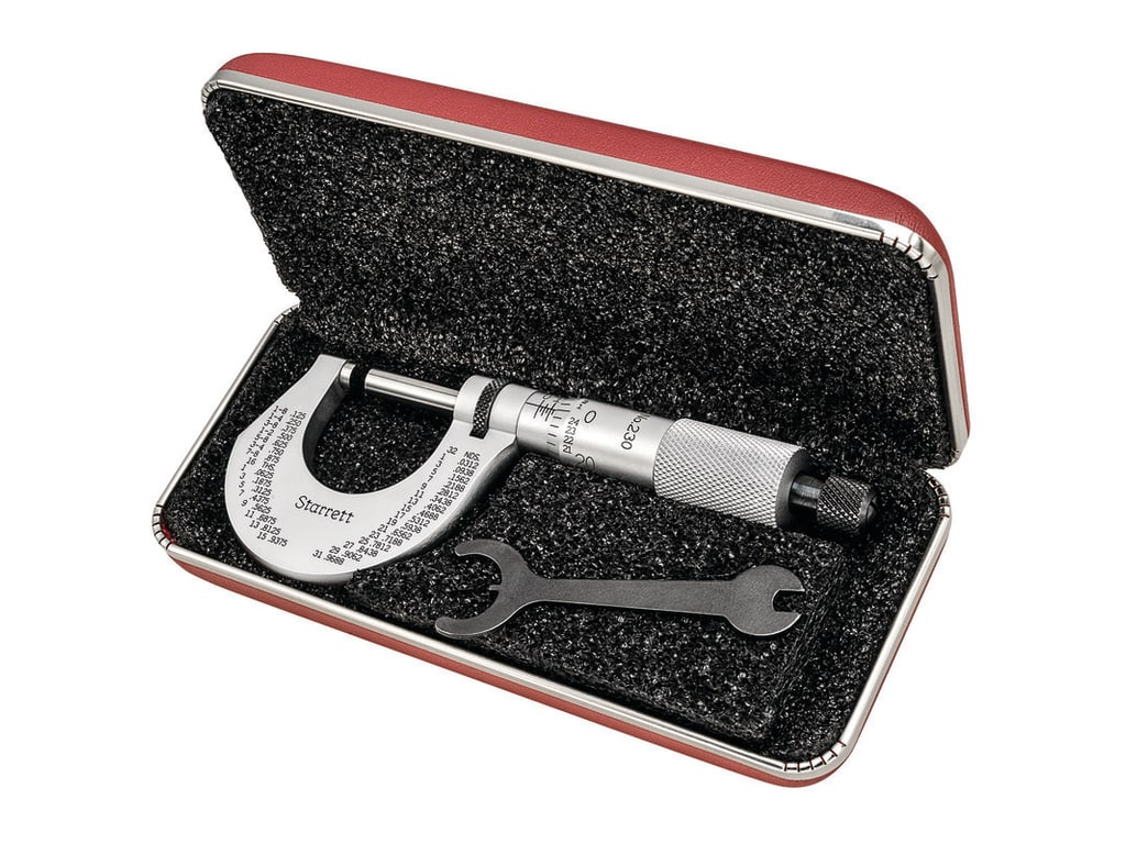 Starrett 910 - Steel/Vinyl Case for 1" (25mm) Micrometers | TEquipment