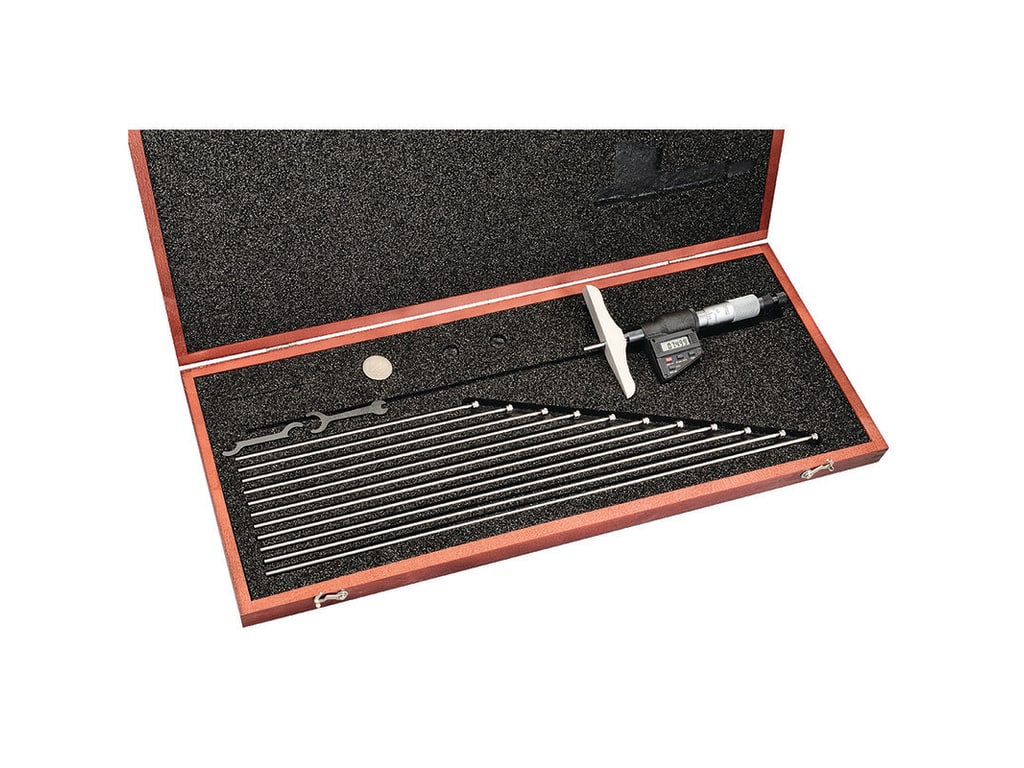 Starrett 971 - Wood Case for 749 Series Depth Micrometers | TEquipment