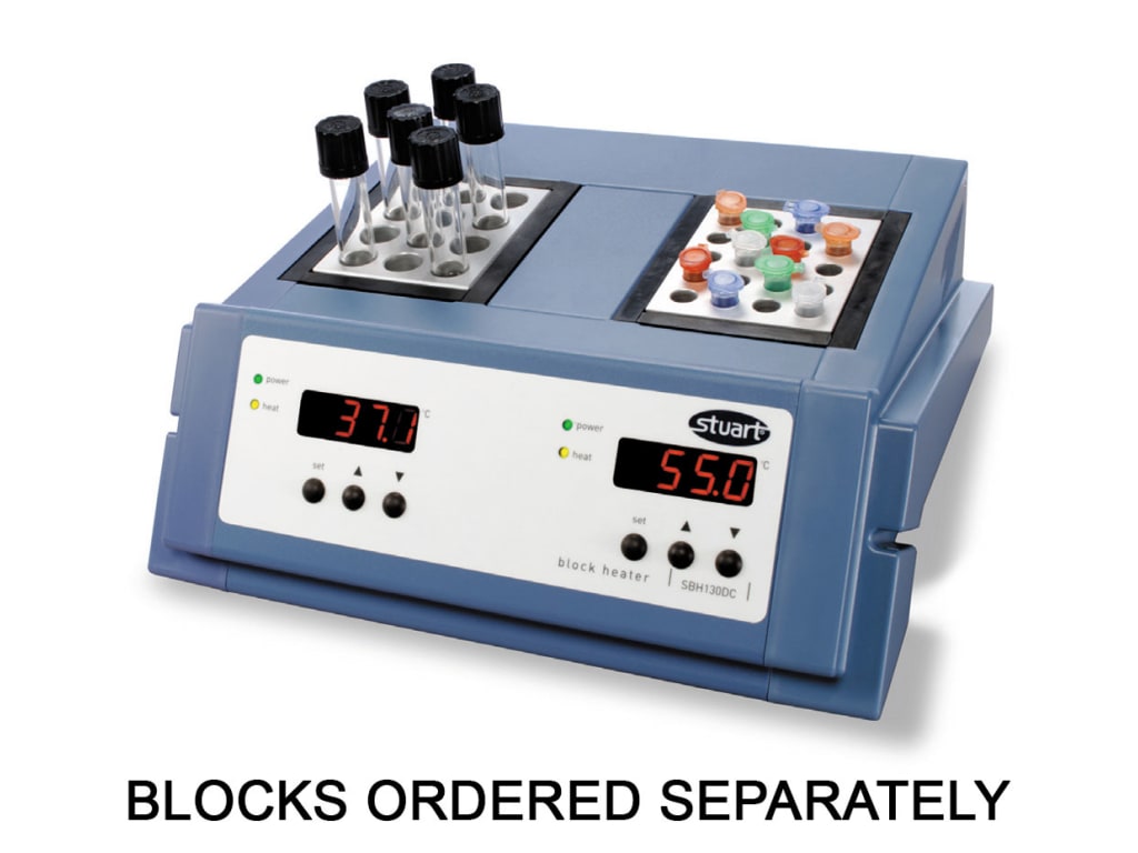 Stuart SBH130DC Block Heater, Digital, Dual Control, 130 deg C, 230v | TEquipment