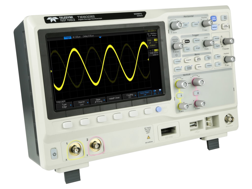 Teledyne Test Tools T3DSO2302 - Two Channel Digital Oscilloscope, 300 ...
