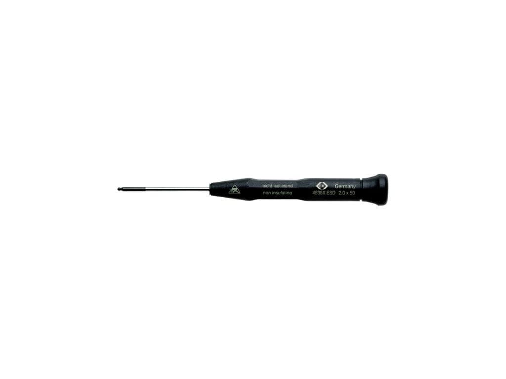 CK Tools T4838XESD30 - Xonic Hexagonal Ball-End Screwdriver ESD, 3.0x60mm | TEquipment