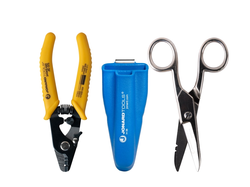 Jonard Tools TK-375 - Fiber Stripper & Scissors Kit | TEquipment