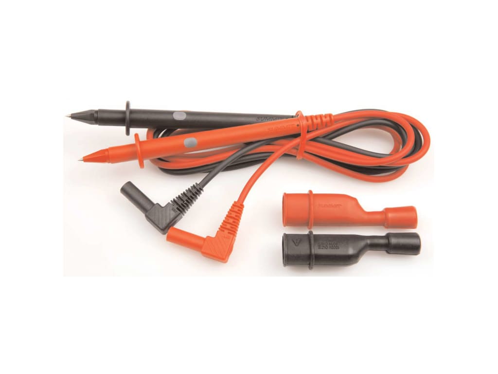 TPI A085 Test Leads with Threaded Tips and Screw on Alligator Clips ...