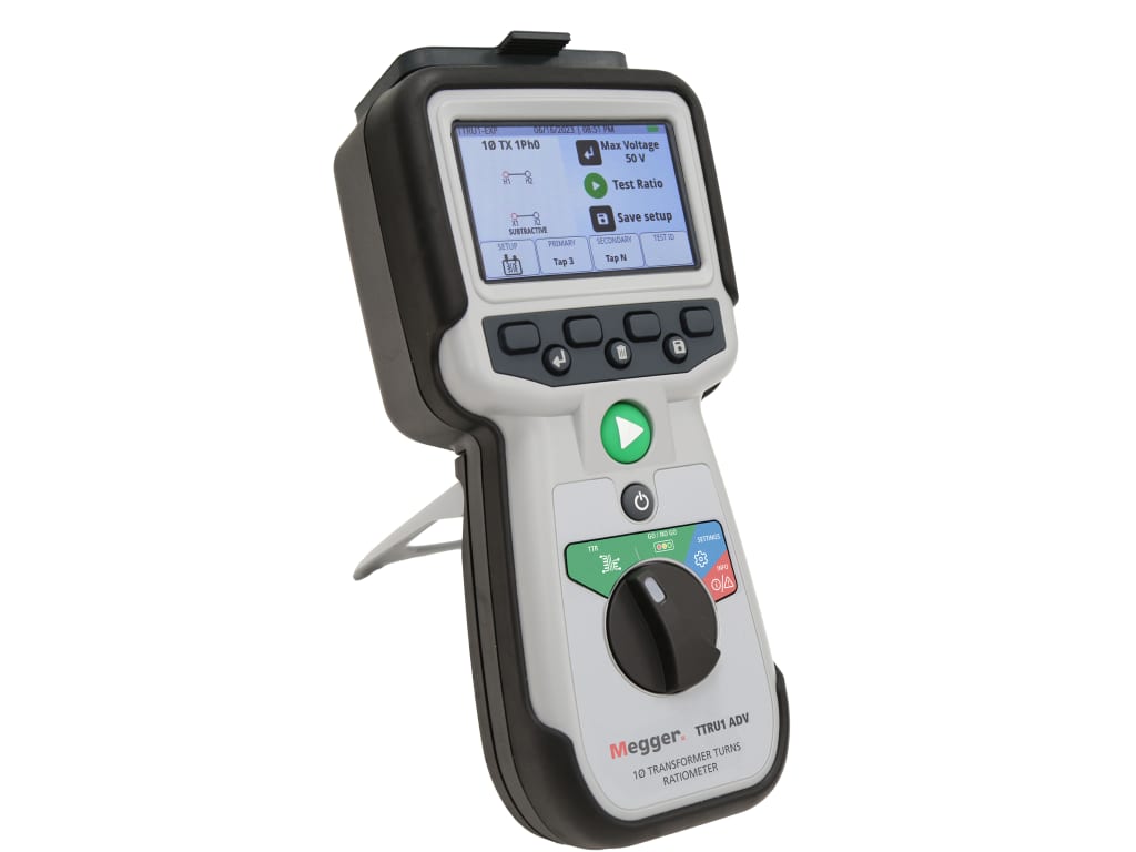 Megger TTRU1-ADV - Handheld Transformer Turns Ratiometer (62.5V Max ...
