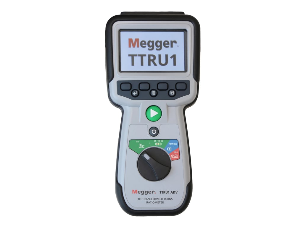 Megger TTRU1-ADV - Handheld Transformer Turns Ratiometer (62.5V Max Induced Voltage) | TEquipment