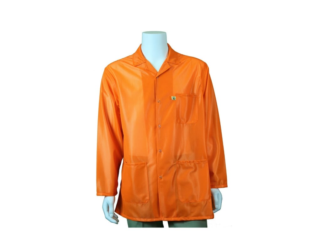 Tech Wear LOJ-HVO3-M - Lab Jacket w/Lapel-Style Collar, OFX-100 Fabric ...