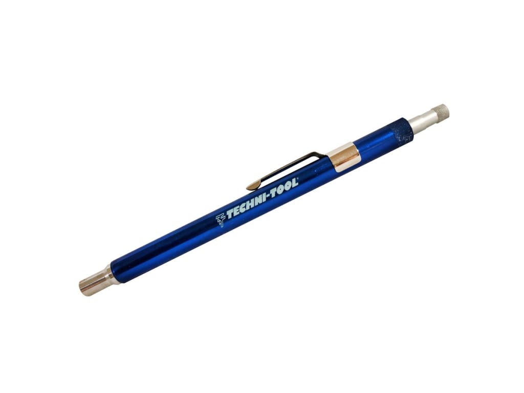 Techni-Pro 758IE300 - RM Retractable Magnet Anodized Blue w/Pocket Clip ...