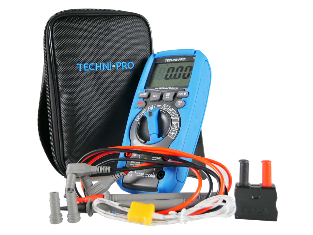Techni-Pro TNP218 - Heavy-Duty True RMS Industrial Multimeter (1000V ...