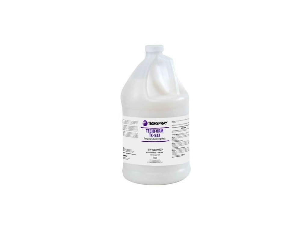 Techspray 53-4003-0533 - Techform TC-533 Peelable Solder Mask, 1 Gal ...