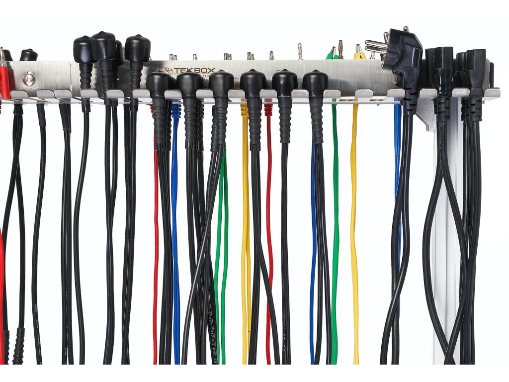 TekBox TBCH2 - Wall Mount Cable Holders | TEquipment