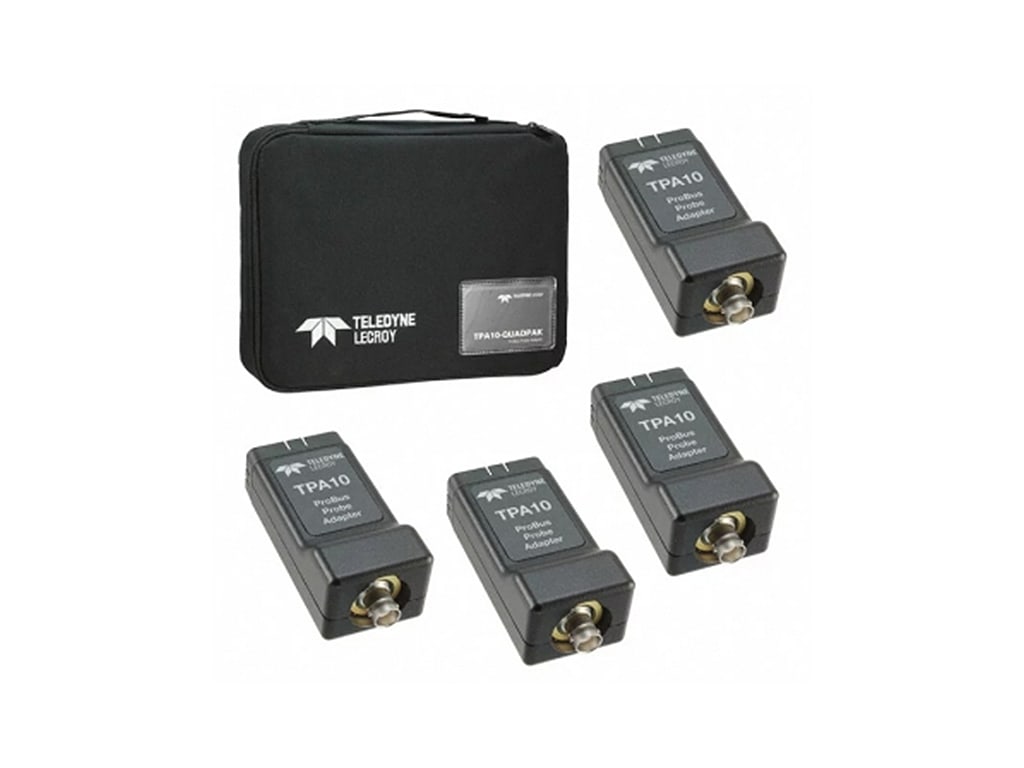 LeCroy TPA10-QUADPAK TekProbe ProBus Adapters with soft carrying case ...