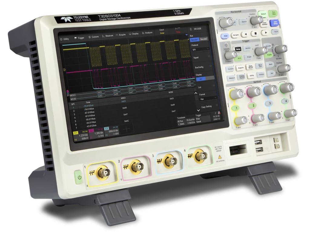 Teledyne LeCroy T3DSO31004 - 4 Channel / 1GHz Mixed Signal Oscilloscope ...