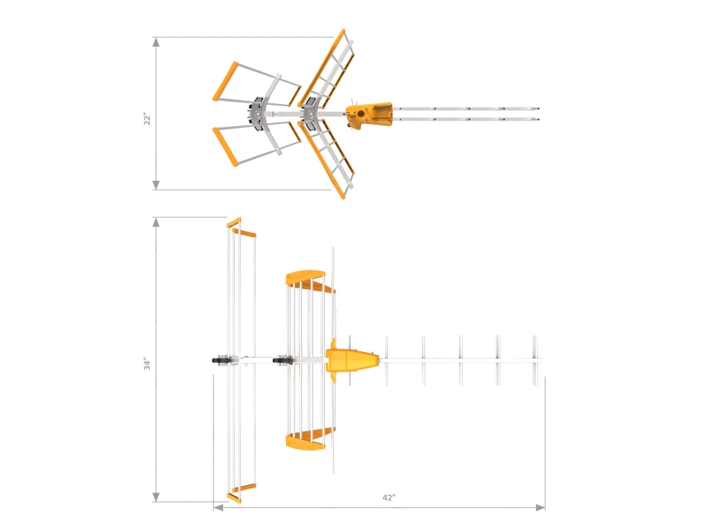 Televes V-ZENIT MIX - V-Zenit Mix Antenna High-VHF/UHF | TEquipment