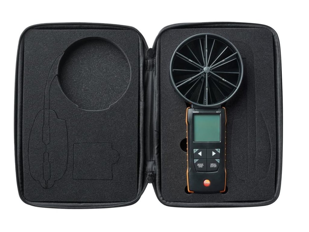 Testo 417 - Digital 4 inch Vane Anemometer with App Connection (Part ...
