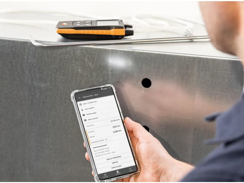 Testo 512-1 - Digital Differential Pressure Measuring Instrument, 0 to ...