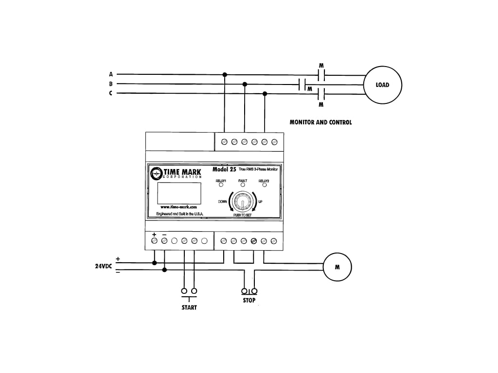 Time Mark 25 - True RMS 3-Phase Monitor | TEquipment