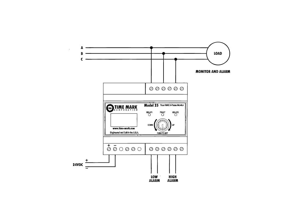 Time Mark 25 - True RMS 3-Phase Monitor | TEquipment