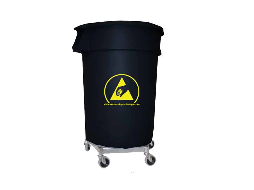 Transforming Technologies WBAS180 - Conductive ESD Trash Can, 44 Gallon ...