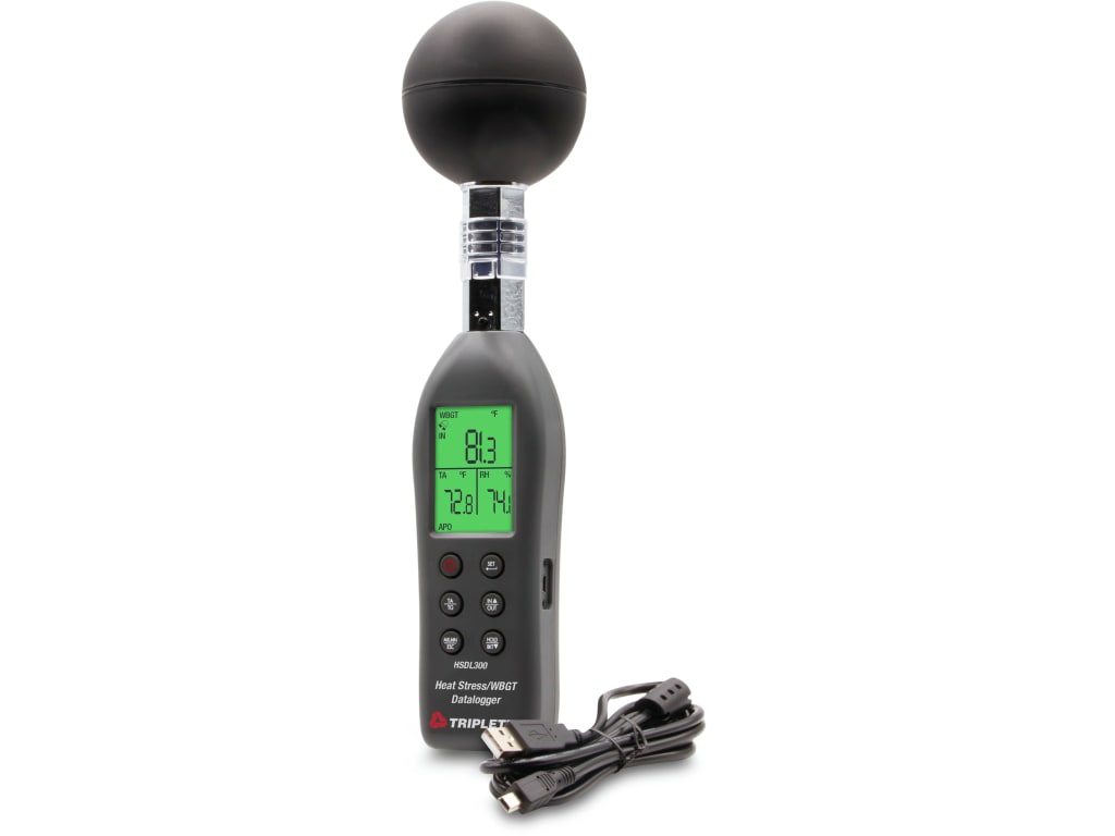 Triplett HSDL300 - Heat Stress Index/WBGT (Wet Bulb Globe Temperature ...