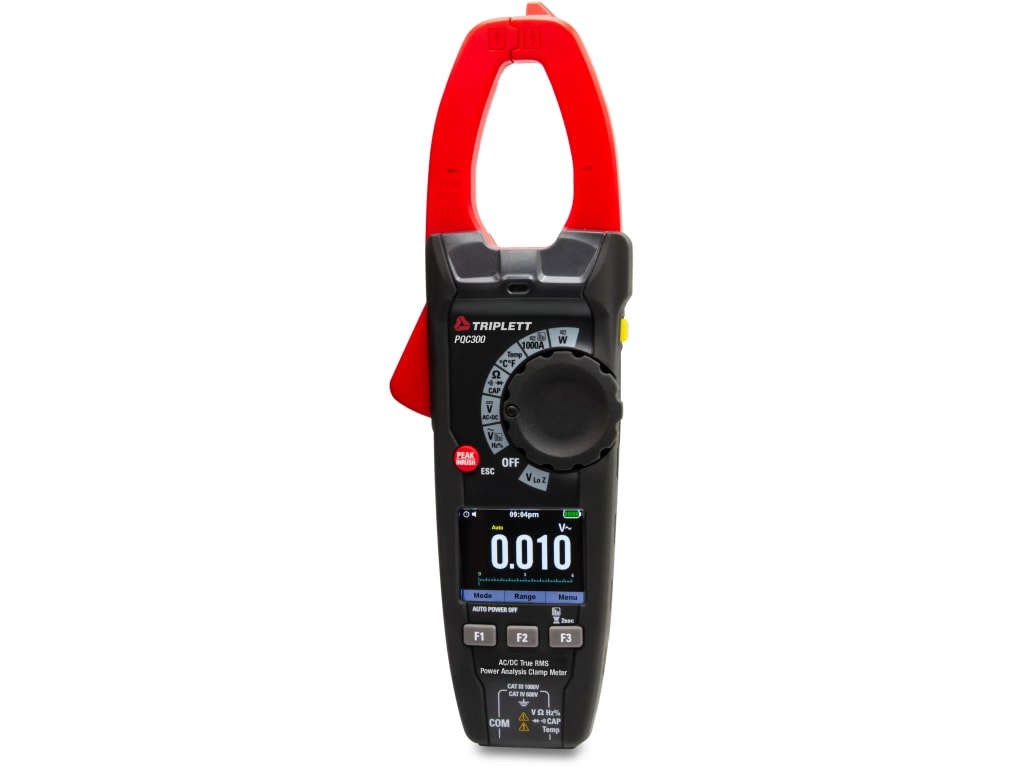 Triplett PQC300 - Single Phase True RMS Power Quality Clamp Meter ...
