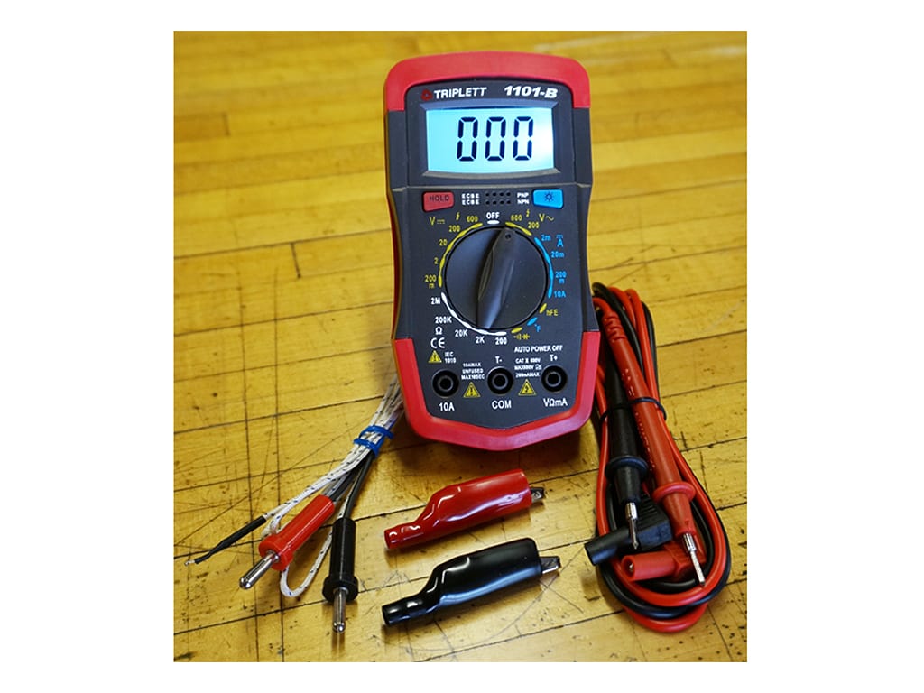 Triplett 1101 - Digital Multimeter with Backlit Display and Temperature ...