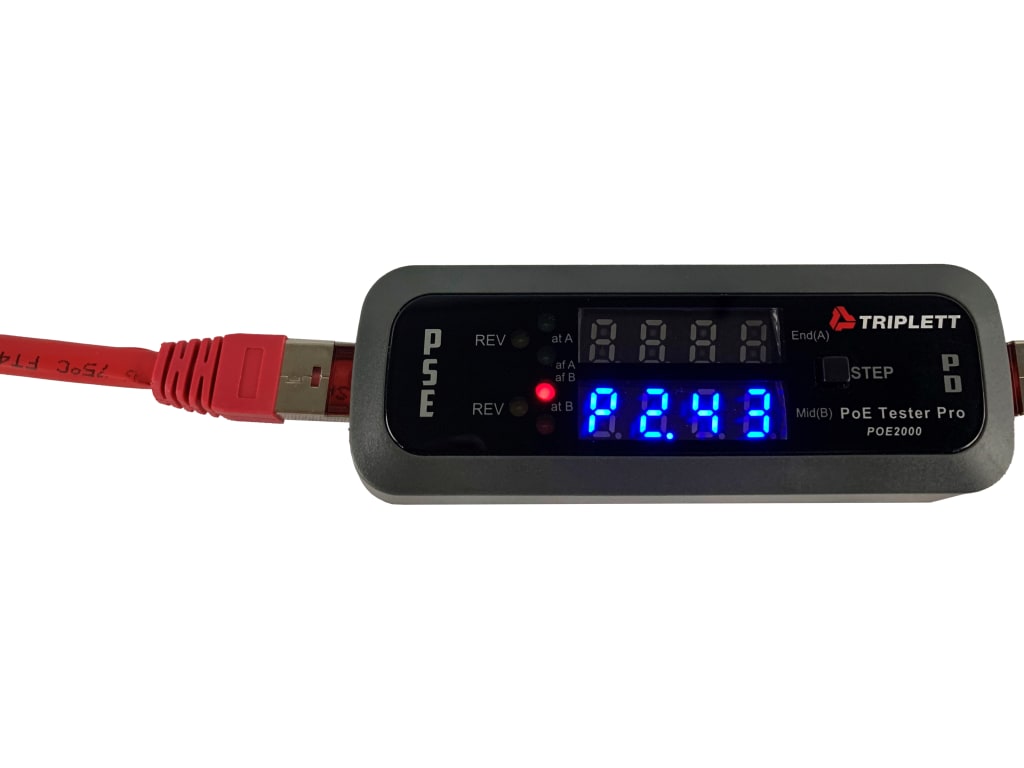 Triplett POE2000 - POE Tester Pro, Inline Power Over Ethernet Detector ...