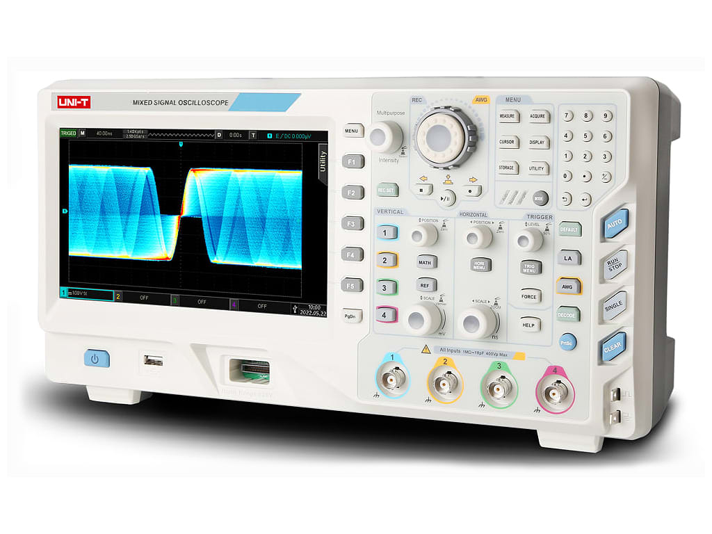 UNI-T MSO3354E - Mixed Signal Oscilloscope (4 Analog Channels / 350 MHz ...